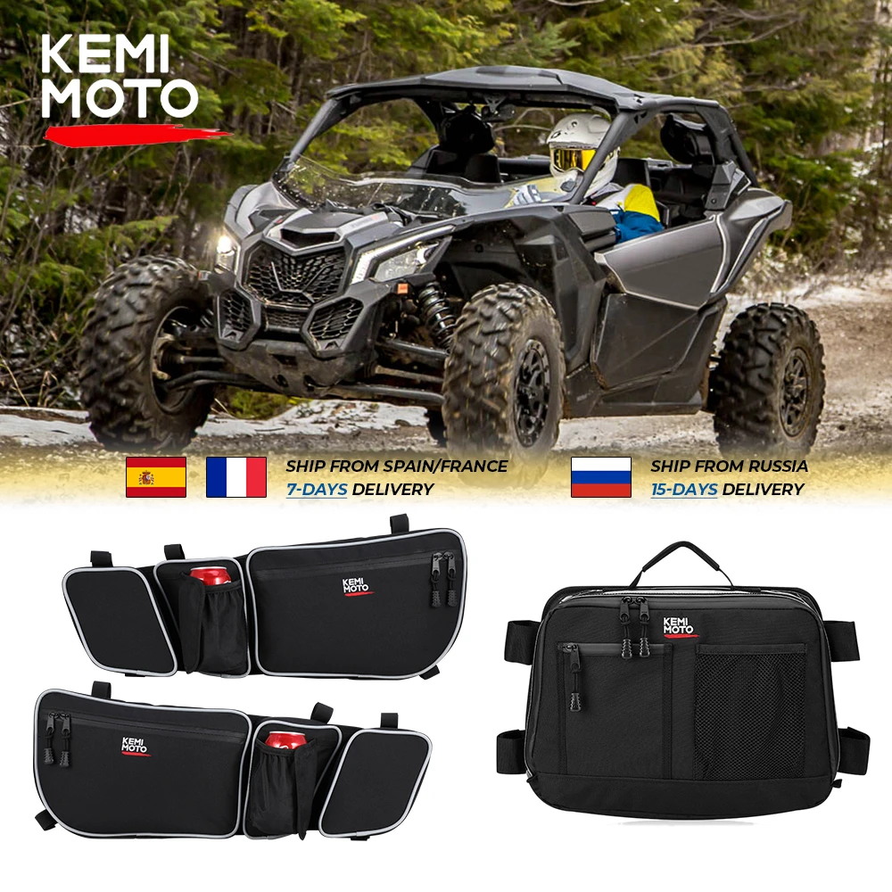 Utv Side Storage Door Bag Knee Pad Overhead Bag For Can Am Maverick X3 ...