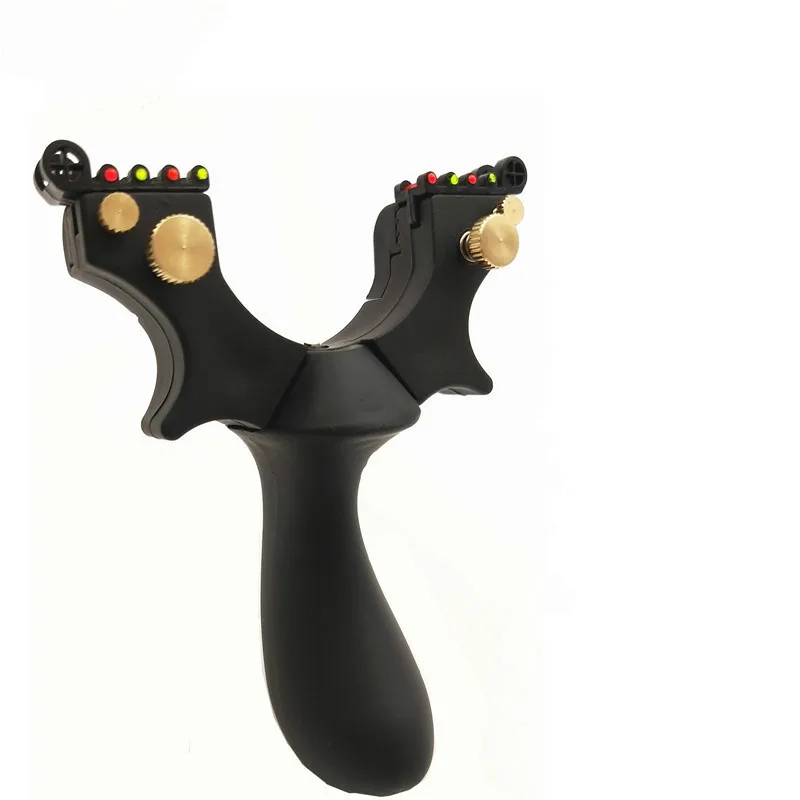 ABS-Resin-Slingshot-Super-Hard-Flat-Leather-Free-Tied-Quick-Slingshot ...