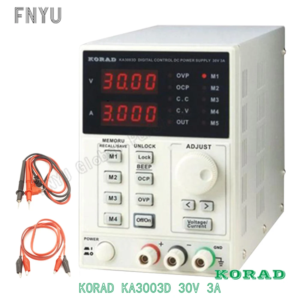 Korad KA3003D 30 V 3A ajustable de precisión Variable DC regulada fuente de alimentación Digital ...