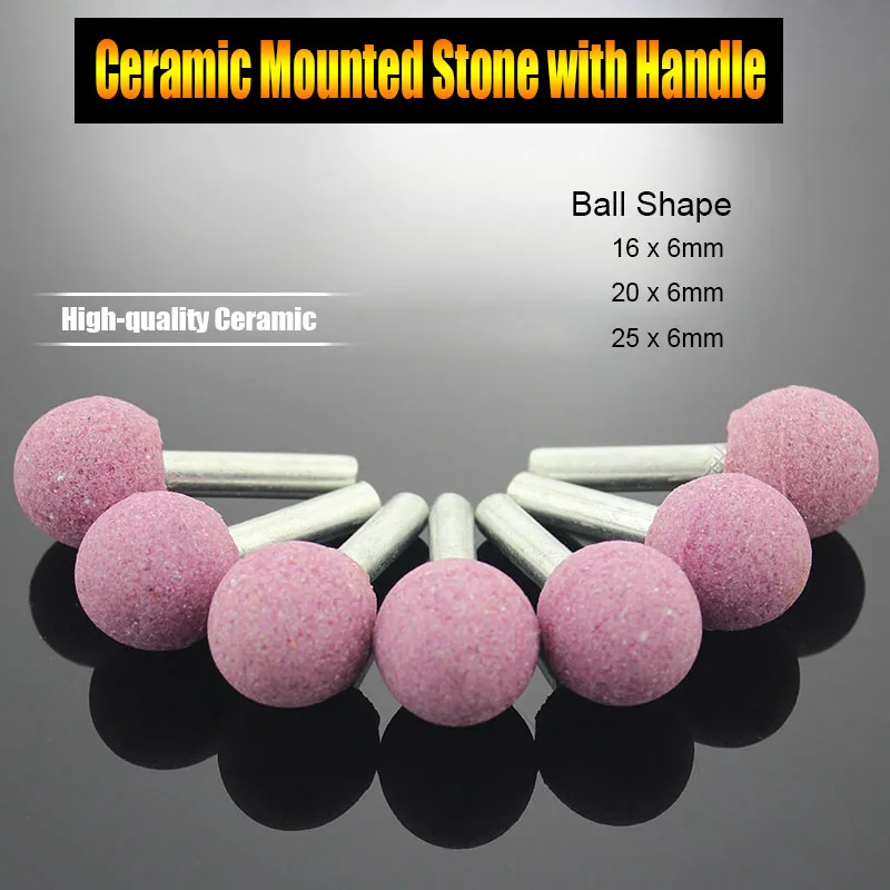 High-quality-50pcs-lot-big-ball-shape-Ceramic-Mounted-Point-Grinding ...