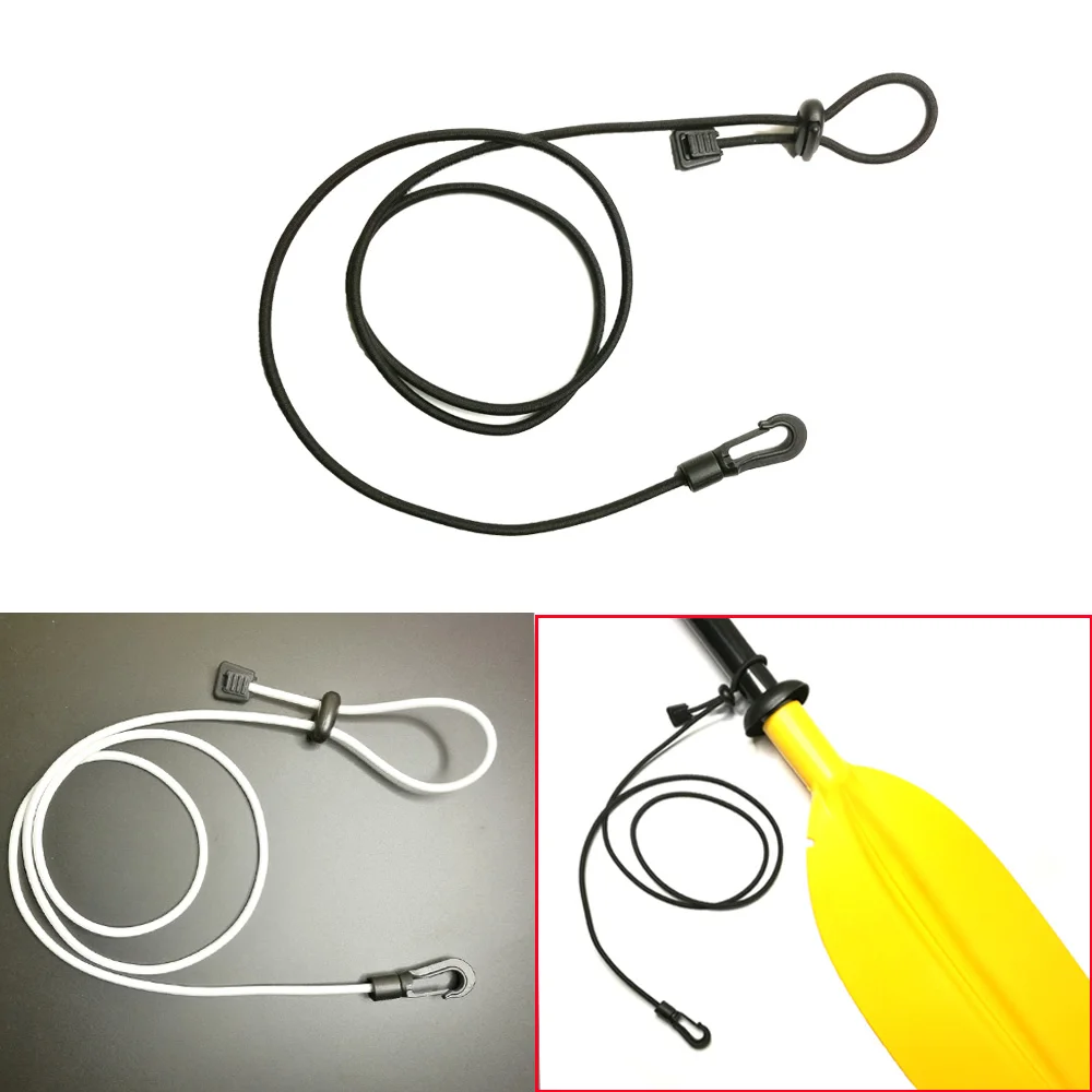 1.2m Canoe Kayak Paddle Leash Clip Safety Fishing Rod Tether Holder ...