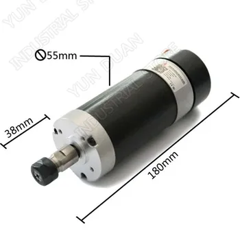 500W 60Ncm Brushless Spindle DC48V ER11 12000rpm Motor Drive Power ...
