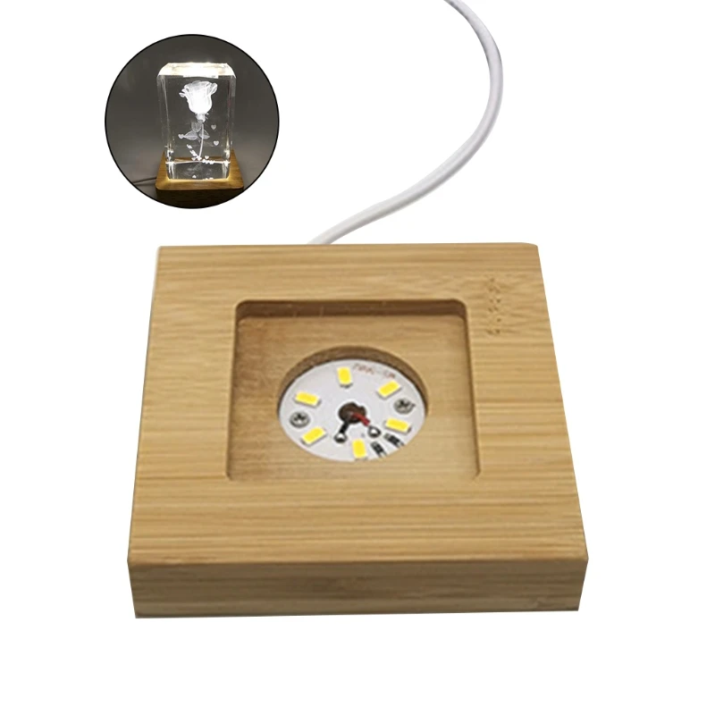 Lighted Bases For Glass