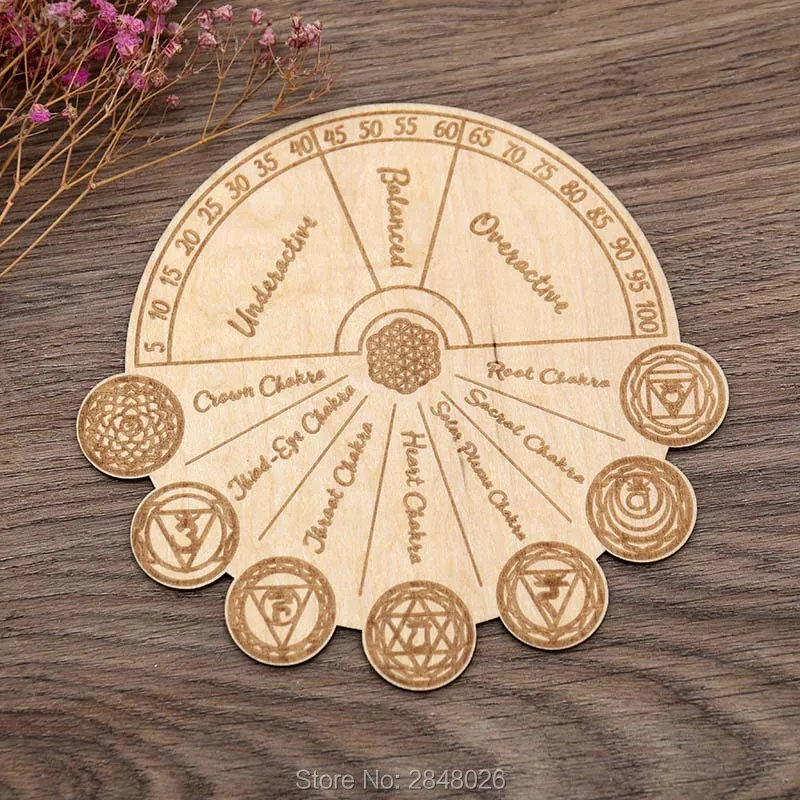 Wood Wooden Flower Of Life Mat Geometry Home Décor,wood Crystal Yes No ...