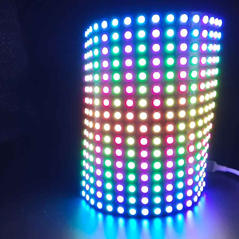 BANDE LED,8x32 Led Panel Panneau Lumineux Adressable DC5V WS2812B ...