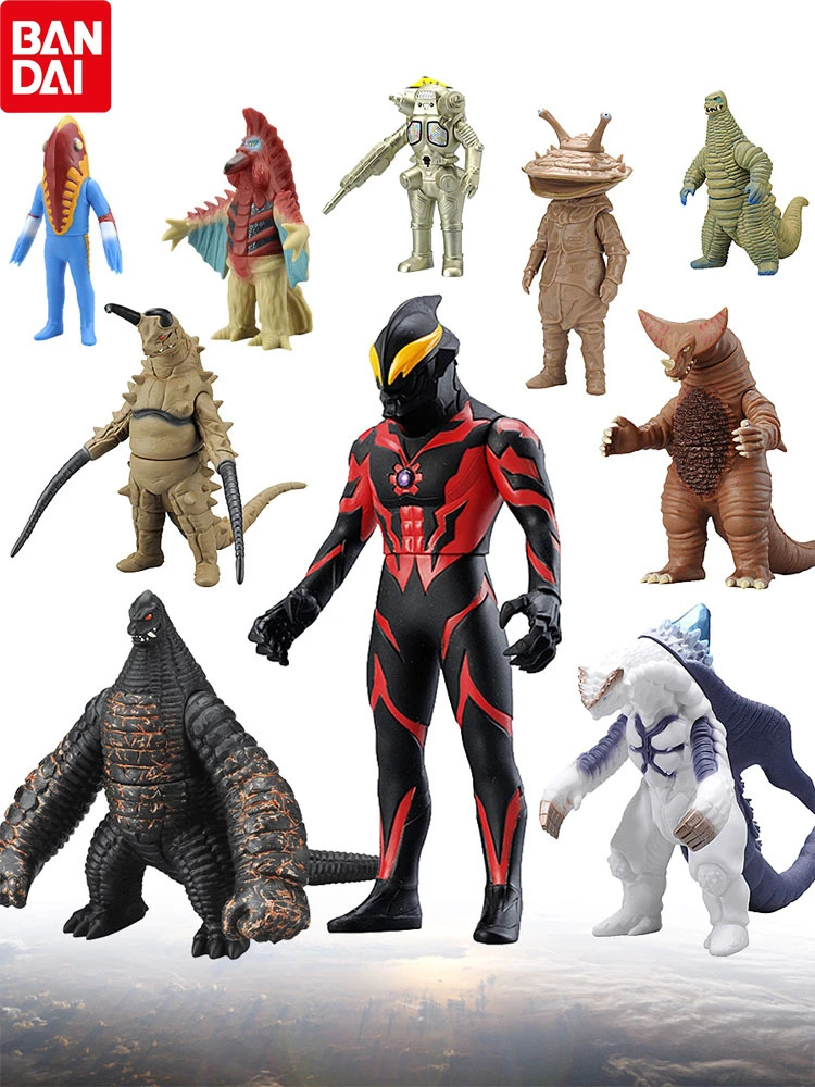 Bandai Anime Ultraman Kaiju Doll Soft Glue Zetton Alien Metron Bemstar ...