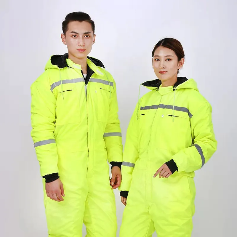 Winter-Overalls-Warm-Cotton-Padded-Hooded-Work-Clothing-Dust-proof-Cold ...