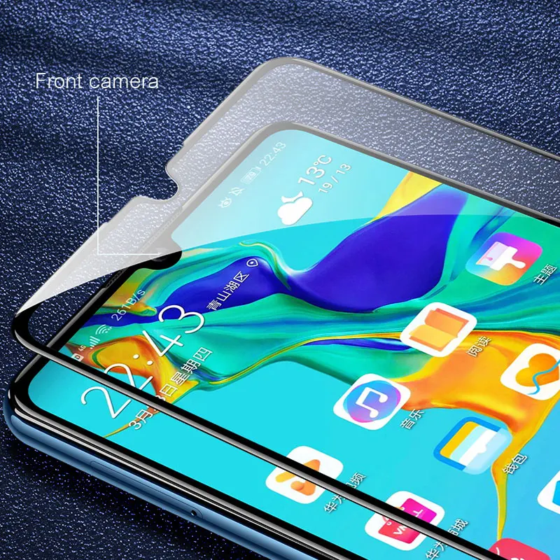 2 в 1 закаленное стекло для huawei P30 P20 Lite Pro Полное покрытие экрана камеры Защитное ...