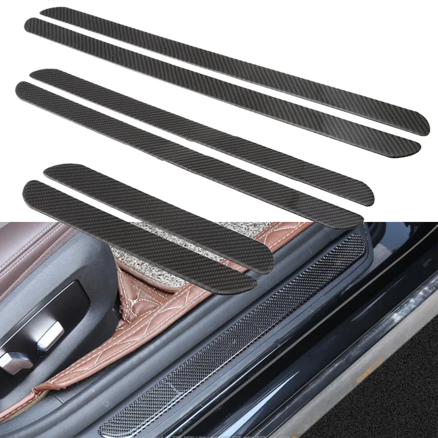 Car-Door-Sill-Scuff-Plate-Universal-Carbon-Fiber-Auto-Entry-Threshold ...