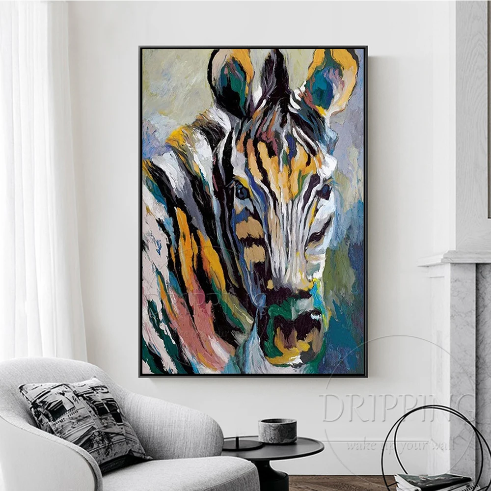 Zebra Oil Painting
