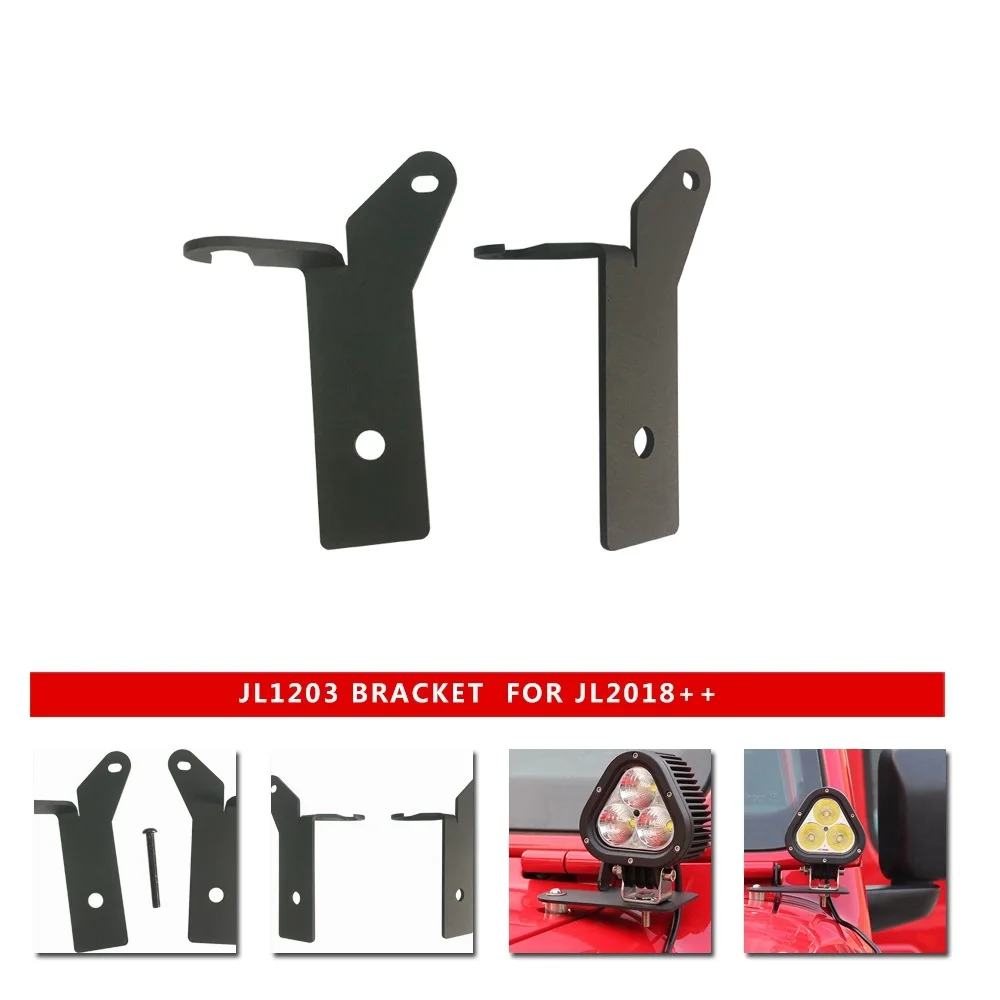 Car Upper Hood Windshield Hinge Mount Bracket Kit for Jeep Wrangler ...