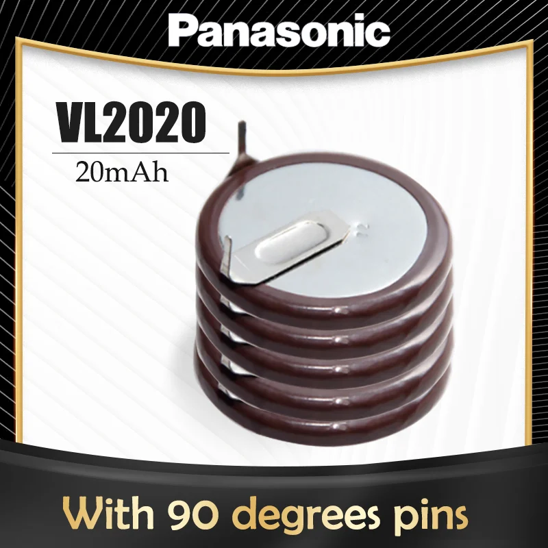 5pcs Original Panasonic Vl2020 2020 3v Rechargeable Lithium Battery ...