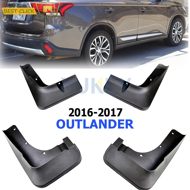 Auto Mud Flaps Kit for Mitsubishi Outlander 2015 2018 Mud Fender Splash ...