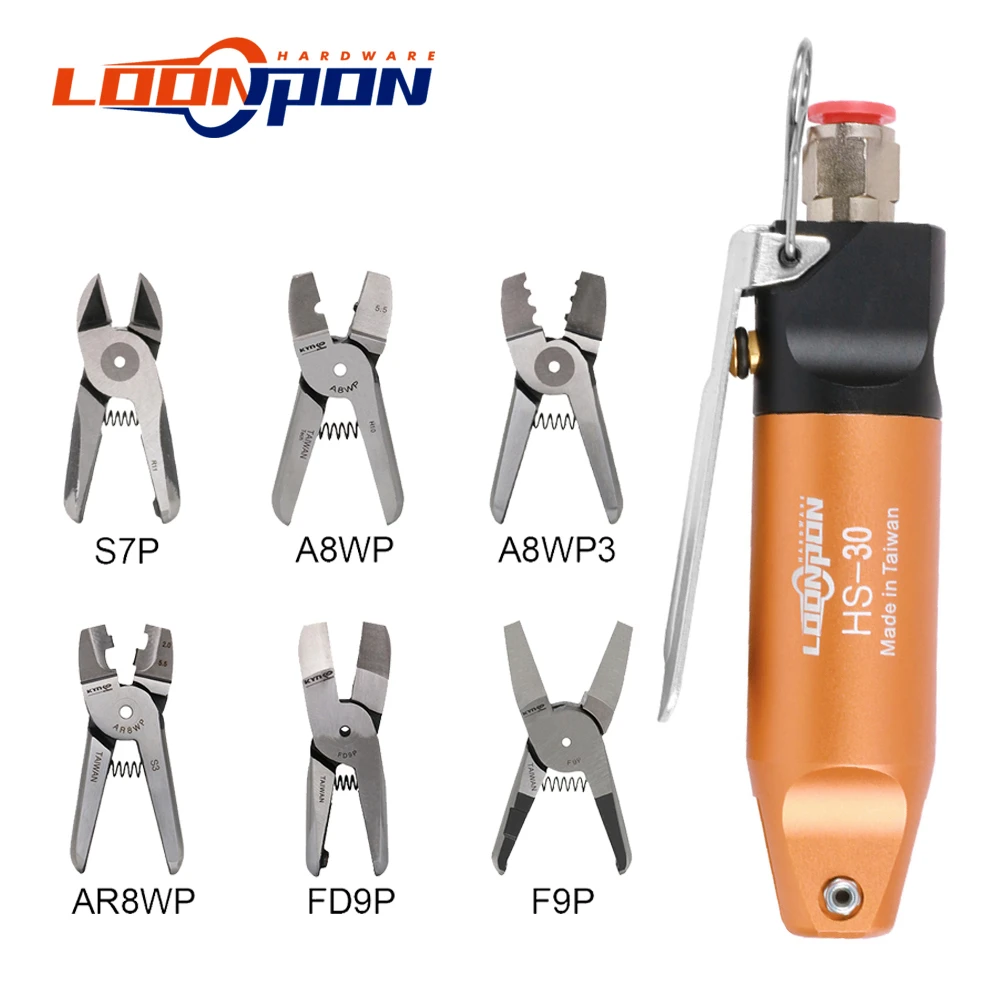 Air Scissors Shears Cutter Head Nipper Pneumatic Crimping Pliers Tool ...