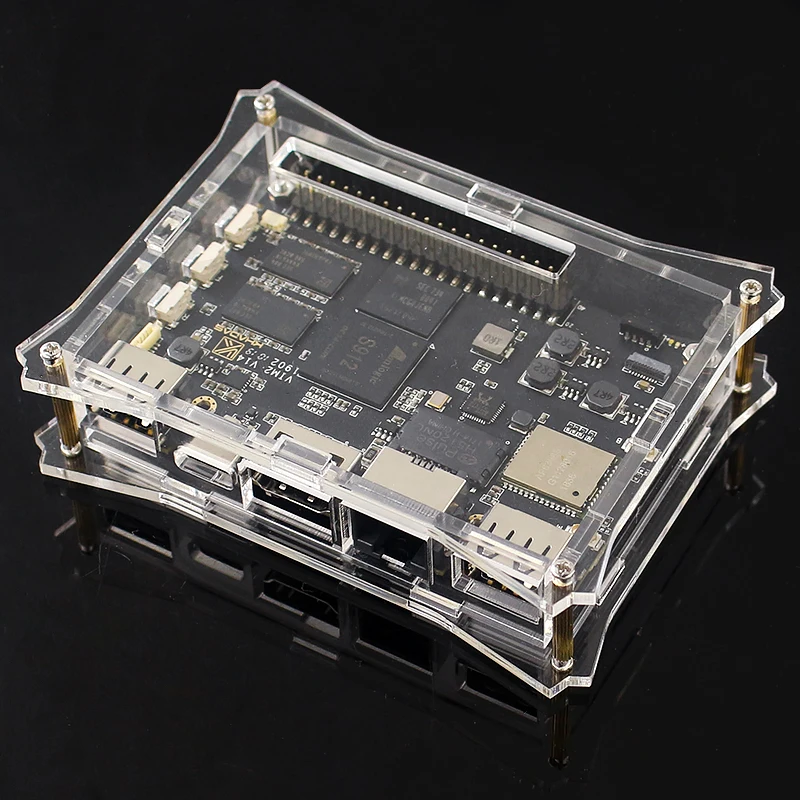 Khadas Universal DIY Acrylic Case Suitable for VIM1 / VIM2 / VIM3 Basic and Pro Transparent ...