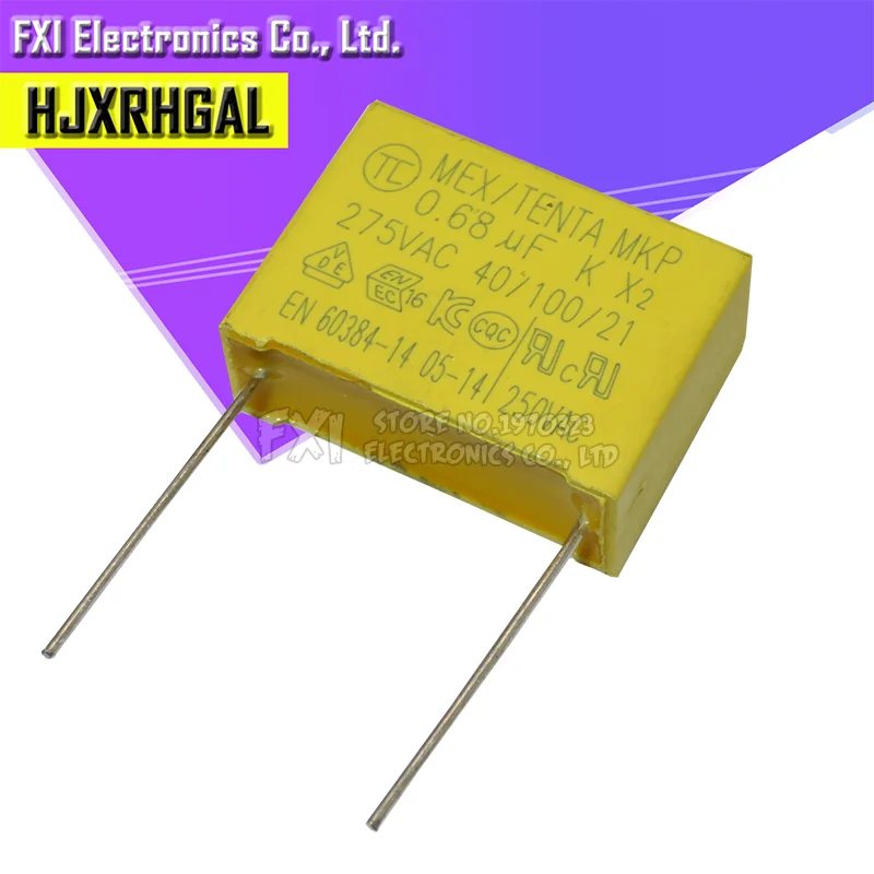 10-st-cke-275VAC-kondensator-X2-kondensator-0-68-uF-680nf-Pitch-22mm-X2 ...