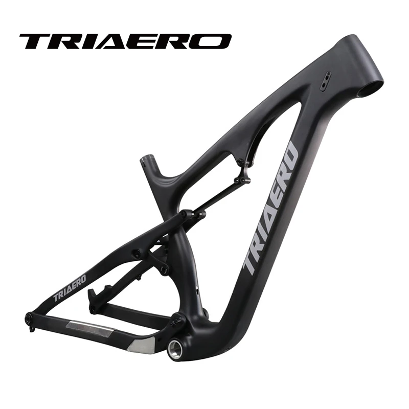 26er Full Suspension Carbon Fat Bike Frame 4.8 Tires 197mm Rear Space ...