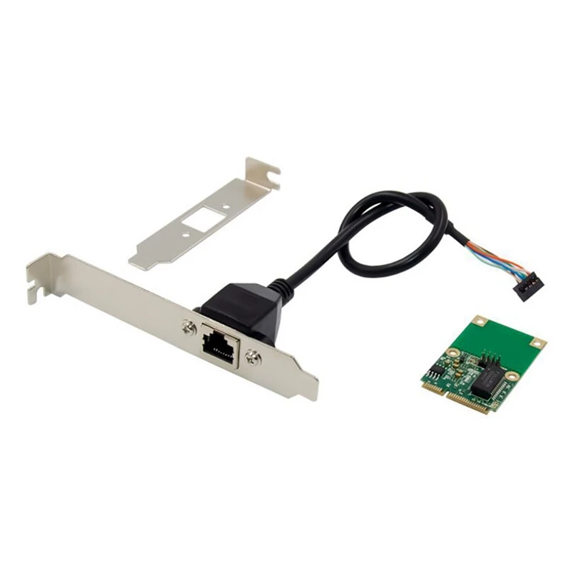 MINI PCI E Network Card Mini Half Height PCIE 1000M Wired Network Card ...