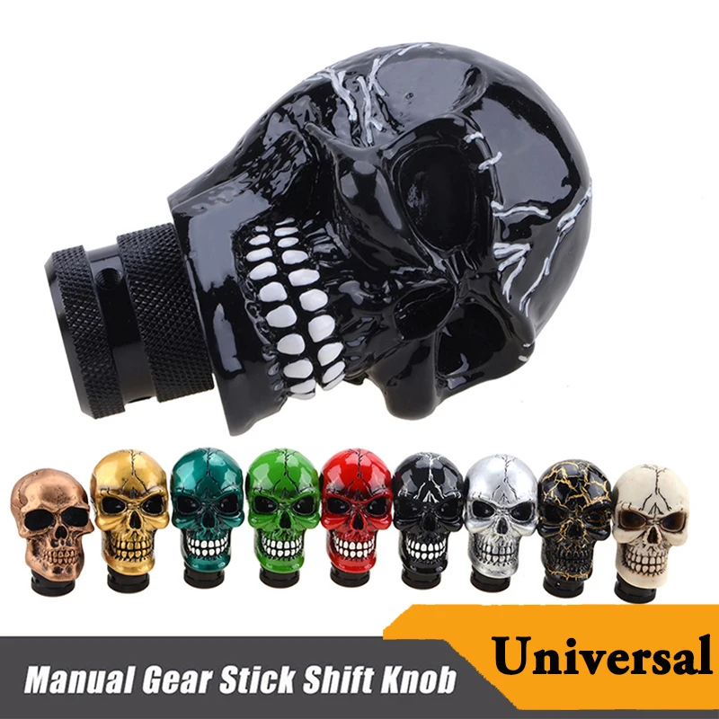 9 Color Universal Skull Manual Gear Shift Knob Personalized ...