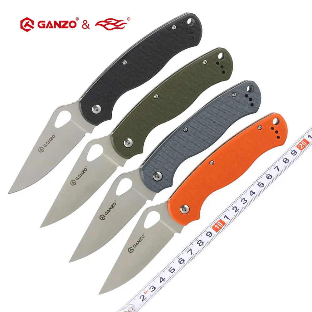 Ganzo Firebird FBKNIFE New G729 440C blade G10 Handle Folding knife Survival tool Pocket Knife ...