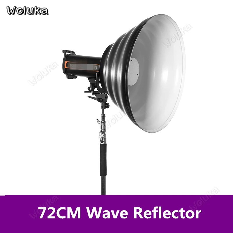72CM-Beauty-Dish-Wave-Reflector-Bowens-Mount-White-or-Silver-Inside-For ...