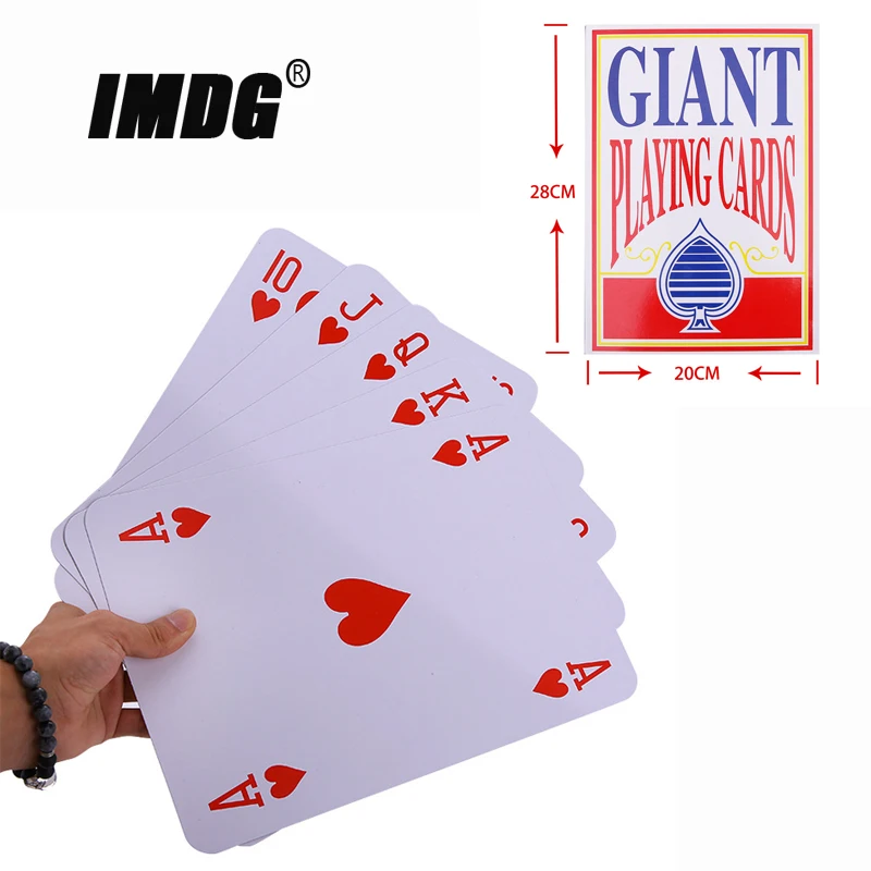 Oversized Poker A4 Size Extra large Playing Cards Game Entertainment ...