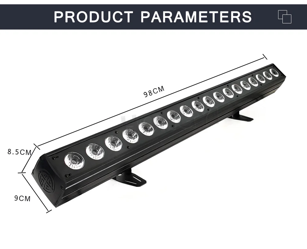 Lyre Bar Lights 18X15W Led Wall Wash Uplights Dmx Stage Light For Dj ...