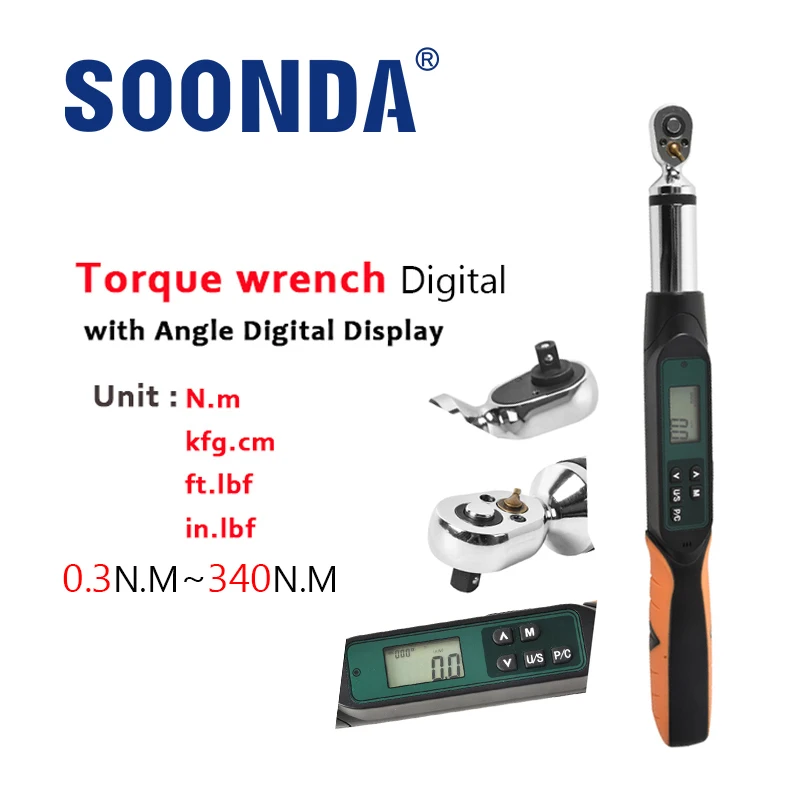 Chave De Torque Digital 2 Em 1, Precisão 1%, Mini Chave De Torque Ajustável, Ferramentas Para ...