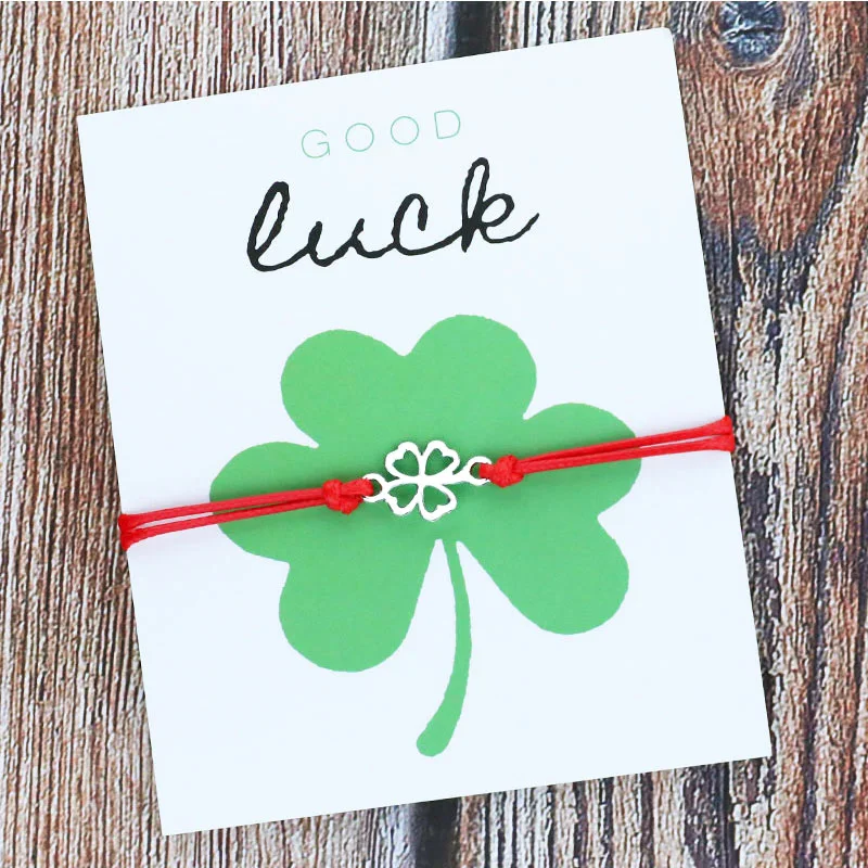 Good-Luck-Four-Leaf-Clover-Bracelet-Lucky-Four-leaf-Clover-Fortune ...