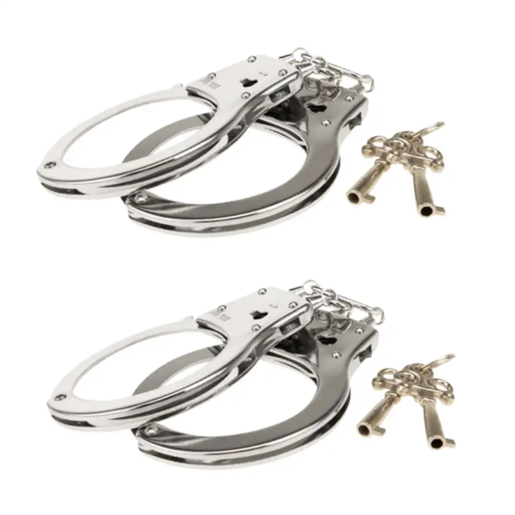 Fun Police Plastic Handcuffs Toy Hand Cuffs Kids Fancy Dress Cop ...