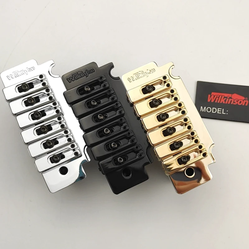 New Wilkinson WVS50K Guita Tremolo Bridge With matching Satin Saddles ...