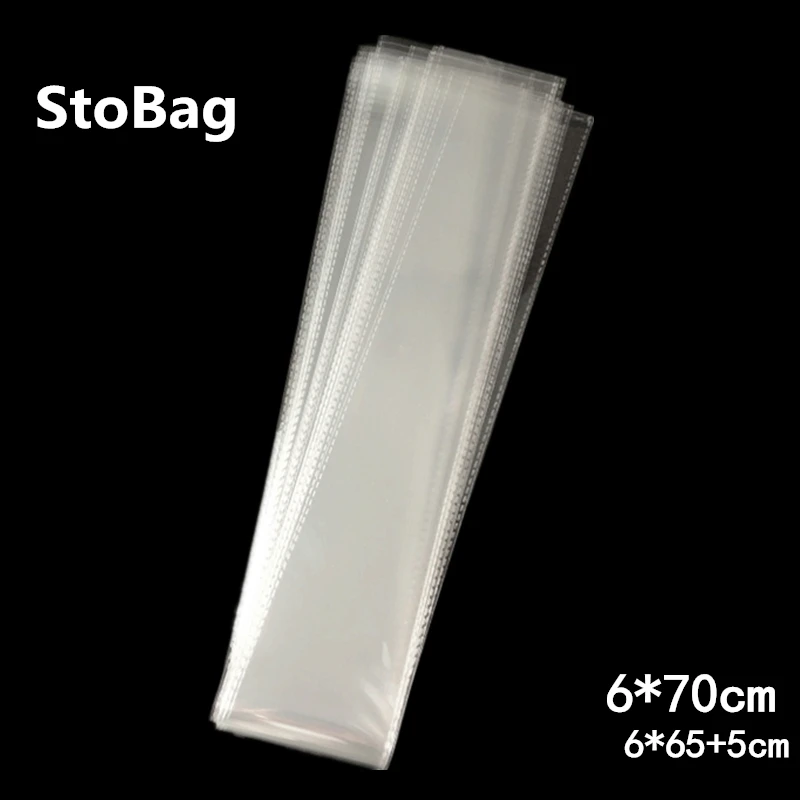 StoBag-200pcs-6-70cm-Small-Long-Size-Thick-Clear-Self-Adhesive-Bags-Plastic-Resealable-OPP ...