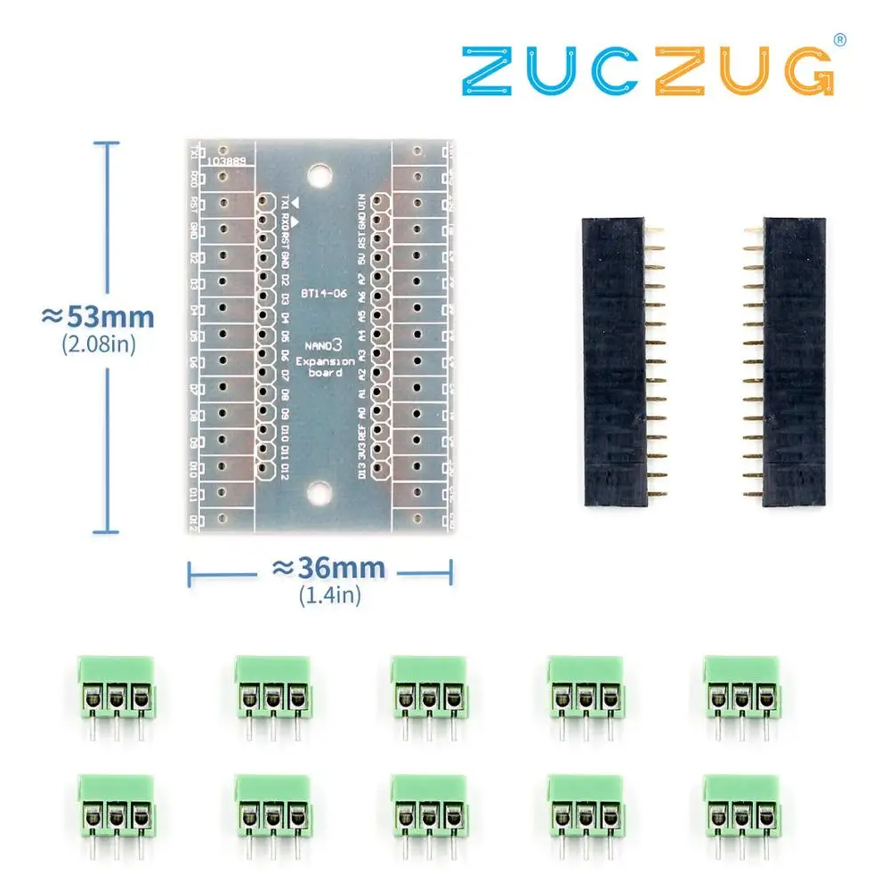 【KAMDSS015】DIY Expansion plate for NANO IO Shield V1.O single Expansion ...