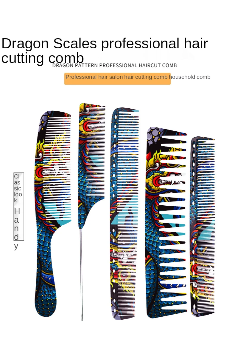 CAPE DE COUPE DES CHEVEUX,LL05--peigne Dragon chinois à queue pointue ...