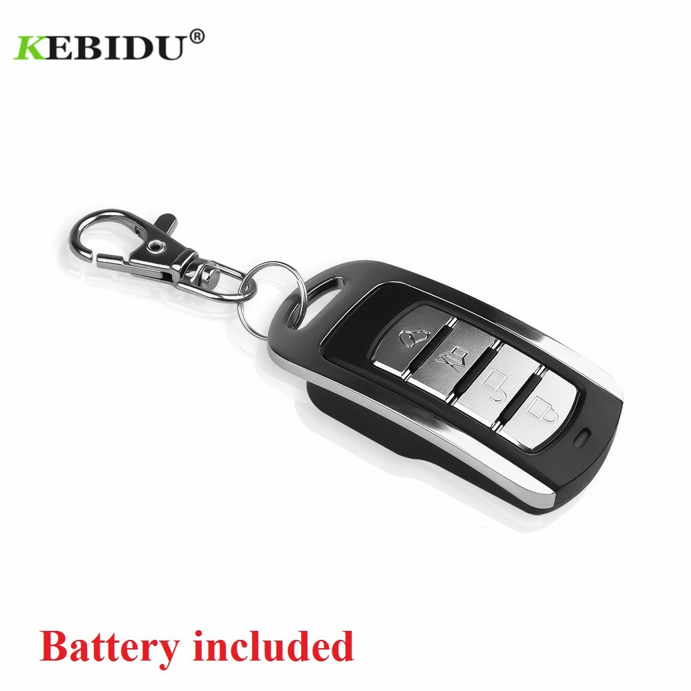 Kebidu Universal 433mhz Wireless 4 Keys Copy Cloning Garage Door Remote ...