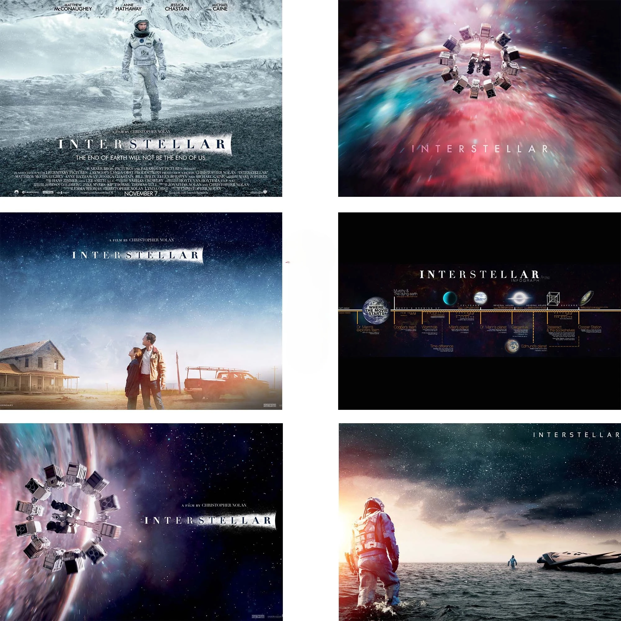 Interstellar Water Planet Poster