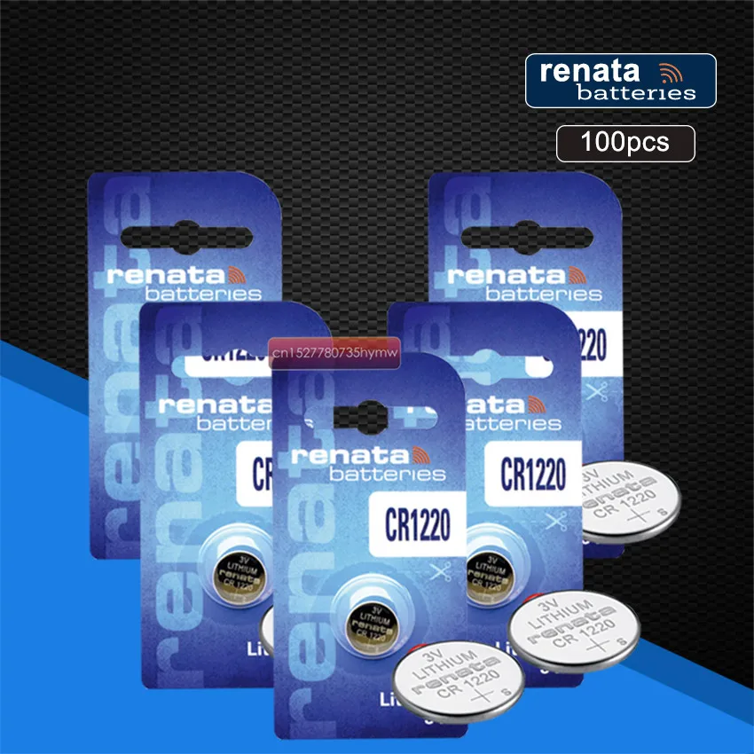 100pc renata bateria de lítio cr1220 3v % 100 original marca renata 1220 bateria|Bateria de ...