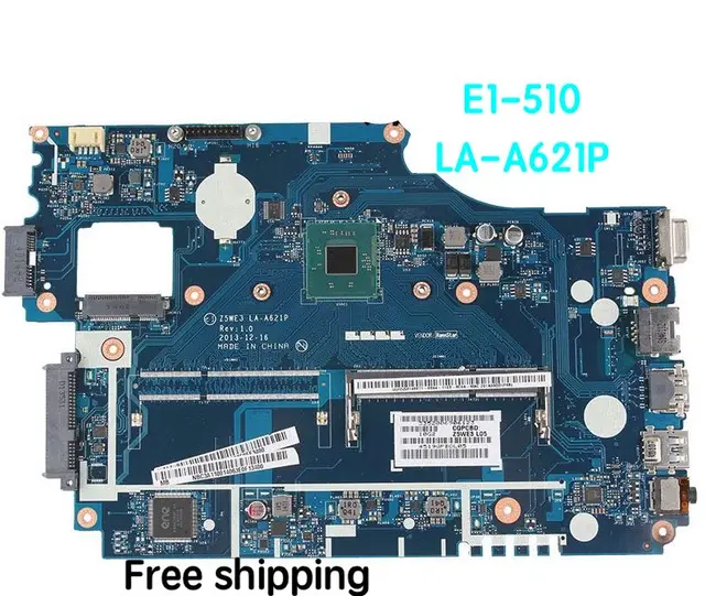 Acer aspire E1-510 Laptop Motherboard Z5WE3 LA-A621P Mainboard fully ...