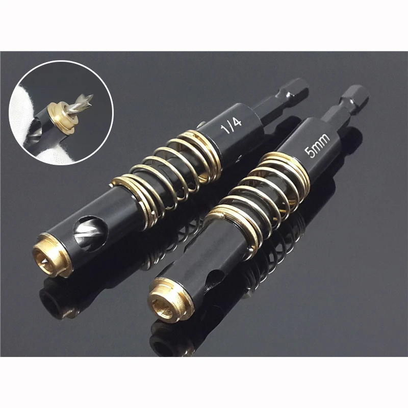 1pc New 2 Sizes Hss Brass Self Centering Hinge Twist Drill Bits 1/4 ...