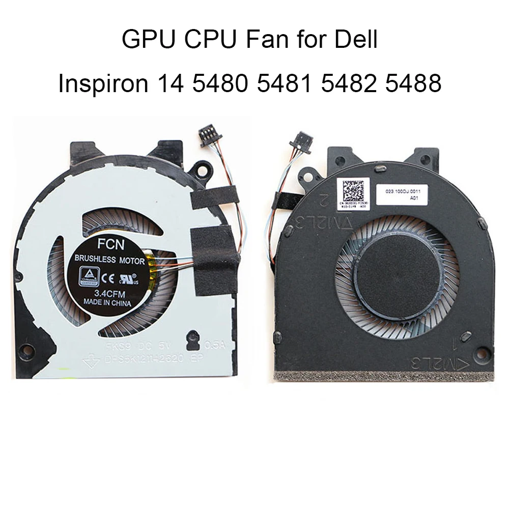 0g0d3g 5v Computer Cooling Fan For Dell Inspiron 14 5480 5481 5482 5488 ...