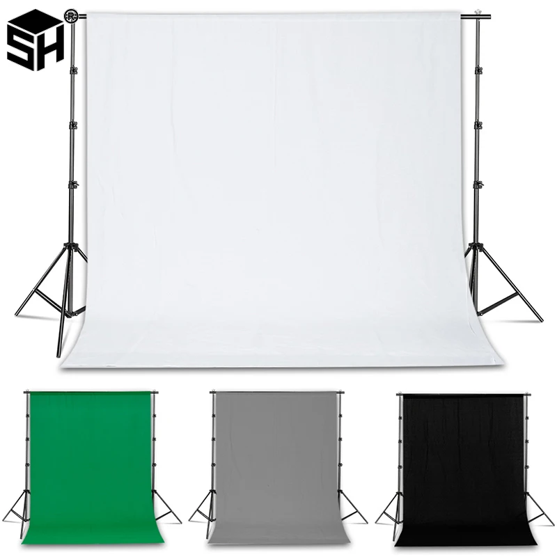 2X3M-3MX6M-Photo-Background-Cloth-With-Rod-Pocket-Without-Satnd-White ...