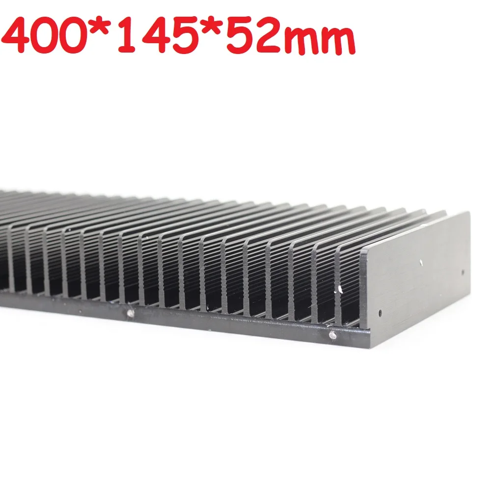 L400 W145 H50 Black Heatsinks DIY Amp Kits Radiator Heat Sink Anodized ...