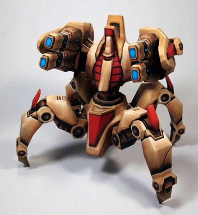 StarCraft Protos Kit de modelos de papel inmortal, Dragoons de guerrero ...