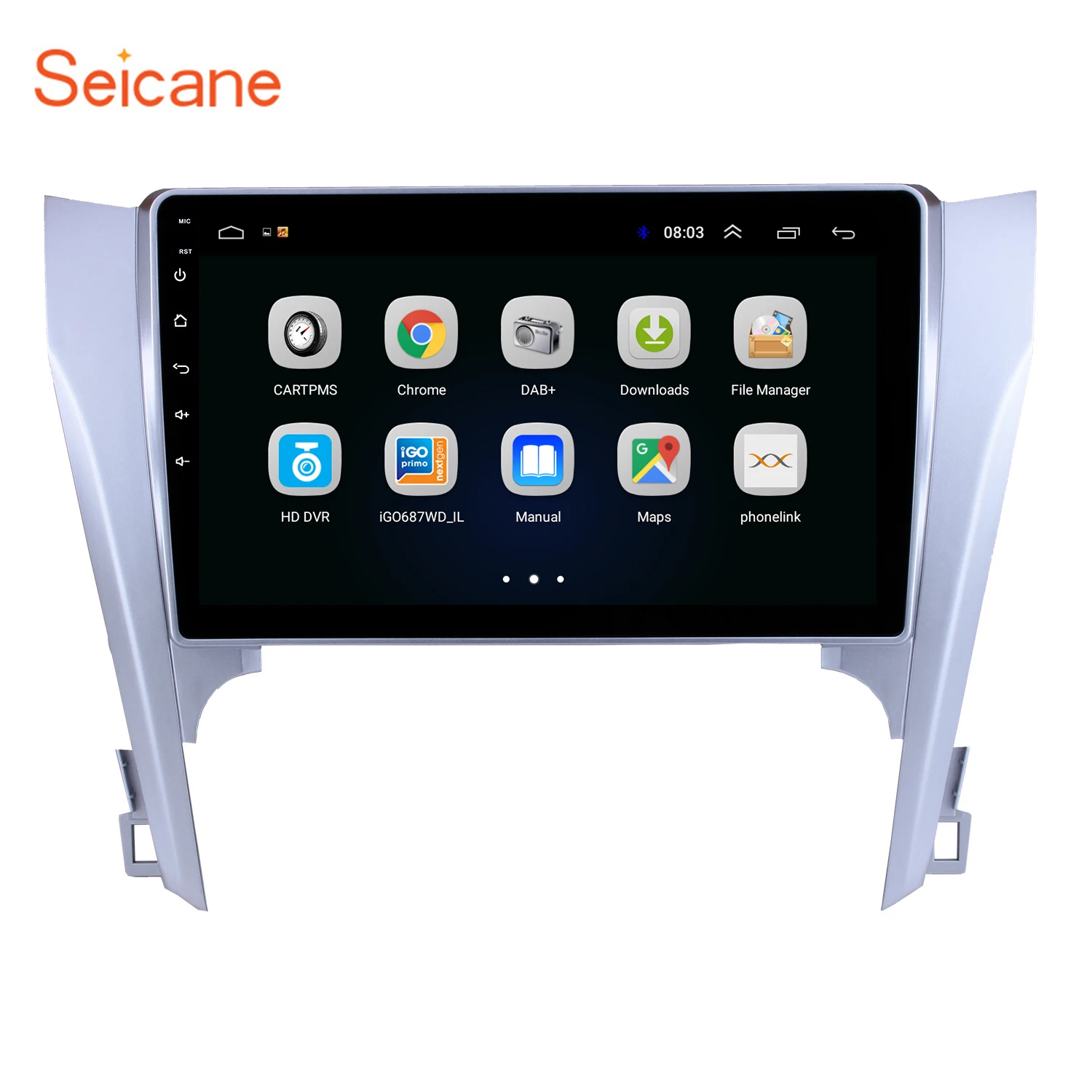 Seicane 10.1 Inch Ram 2gb Gps Multimedia Player Android 9.1 Car Stereo ...