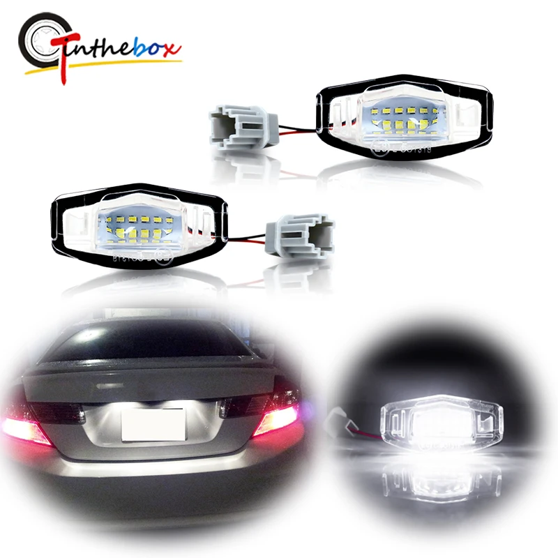 Gtinthebox-Error-Free-6000K-White-LED-Car-License-Plate-Number-Lights ...
