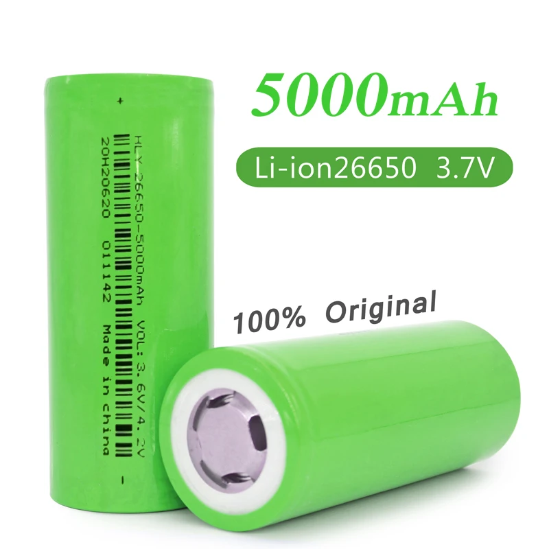 26650battery-High-Capacity-26650-5000mah-3-7V-Li-ion-for-Flashlight ...