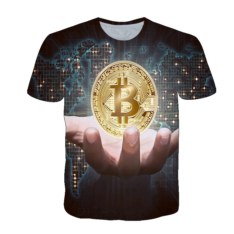 Summer 3D Bitcoin Revolution Cryptocurrency graphic t shirts Btc ...