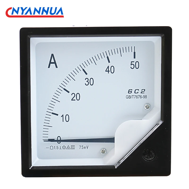 Pointer-type-DC-Amper-Meter-Analog-Panel-Ammeter-AMP-Current-Meter ...