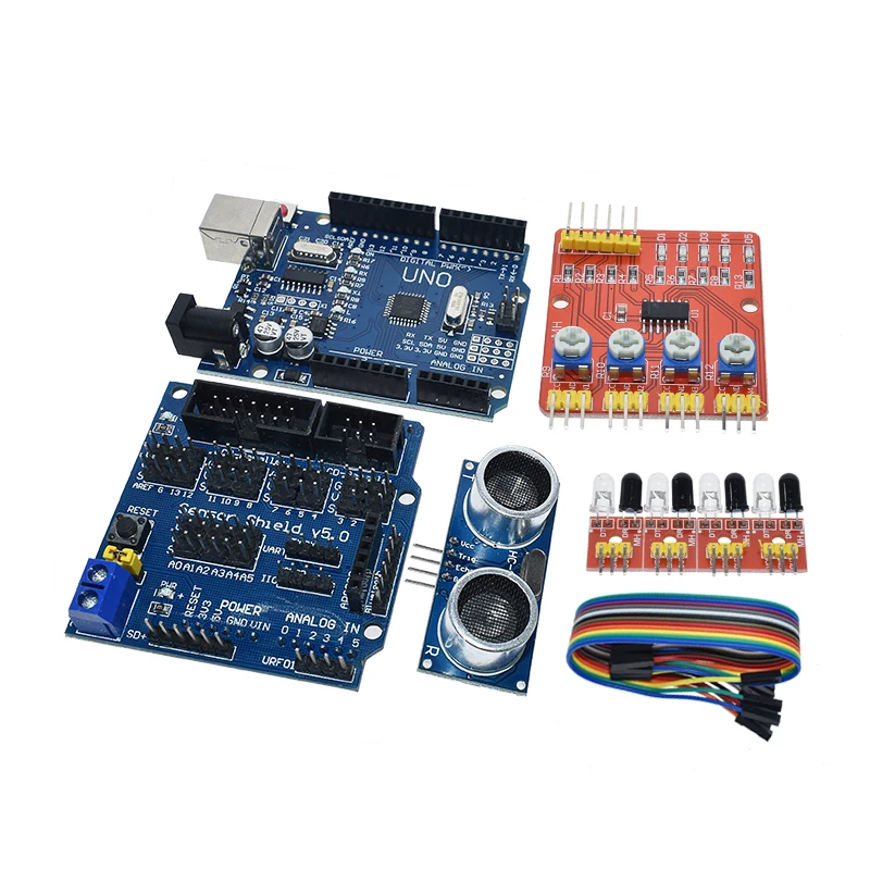 For Arduino UNO R3 Robot 4WD Cars RC Remote Control L98N Robotics ...