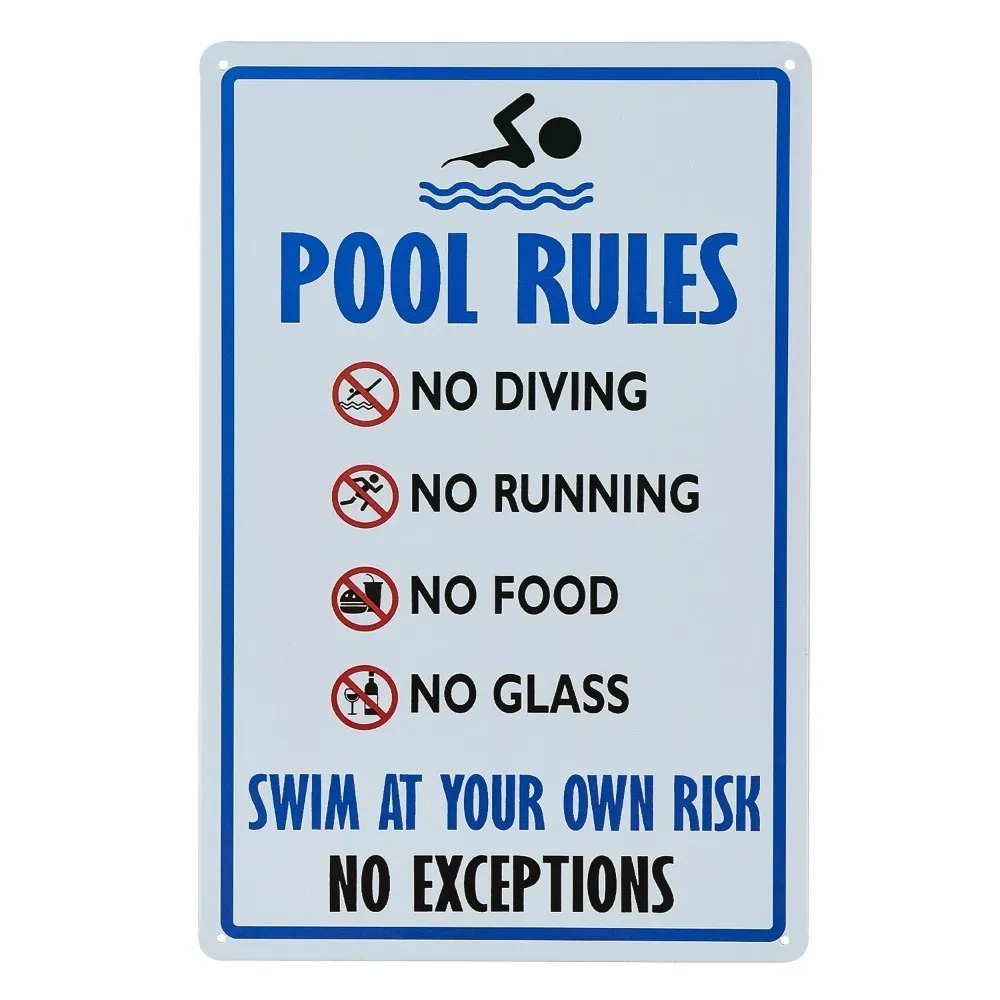 No Running By Pool